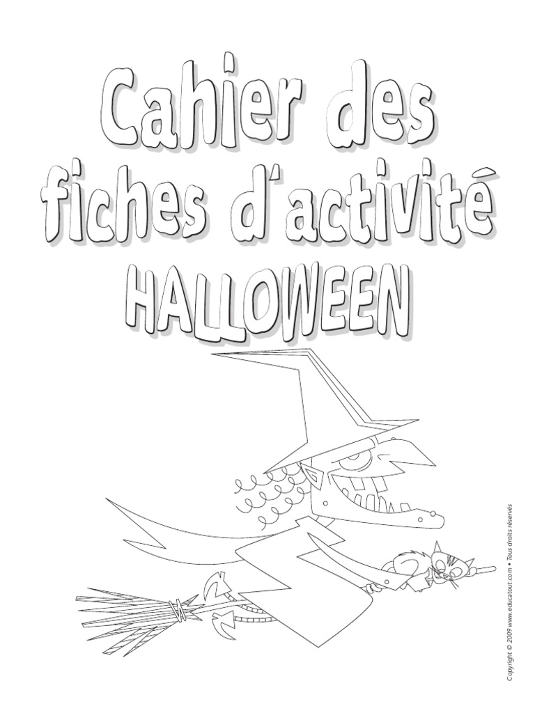 Cahier Fiches D Activites Halloween | PDF