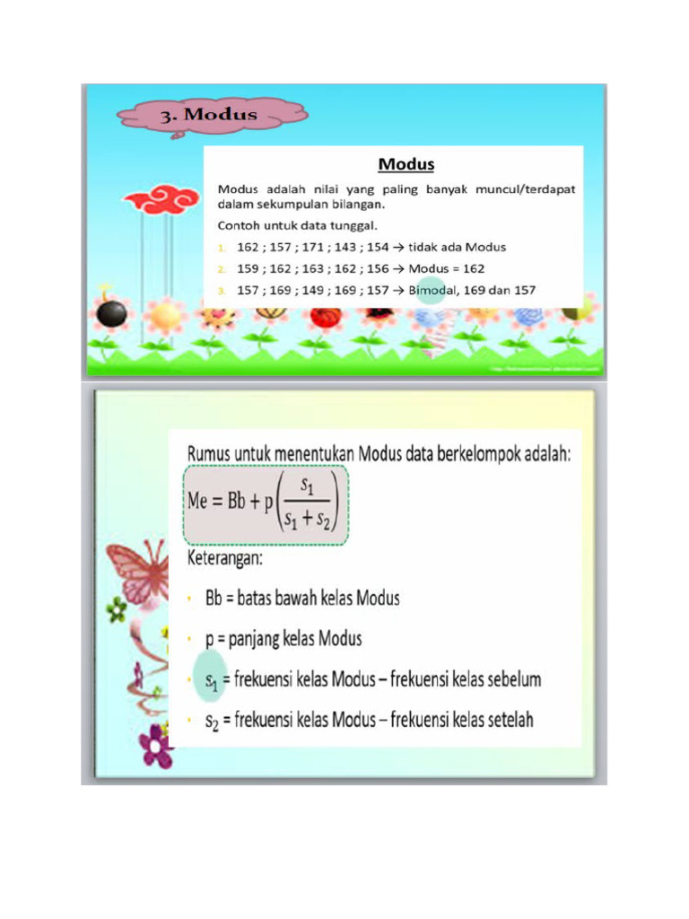 BAHAN AJAR MODUS | PDF