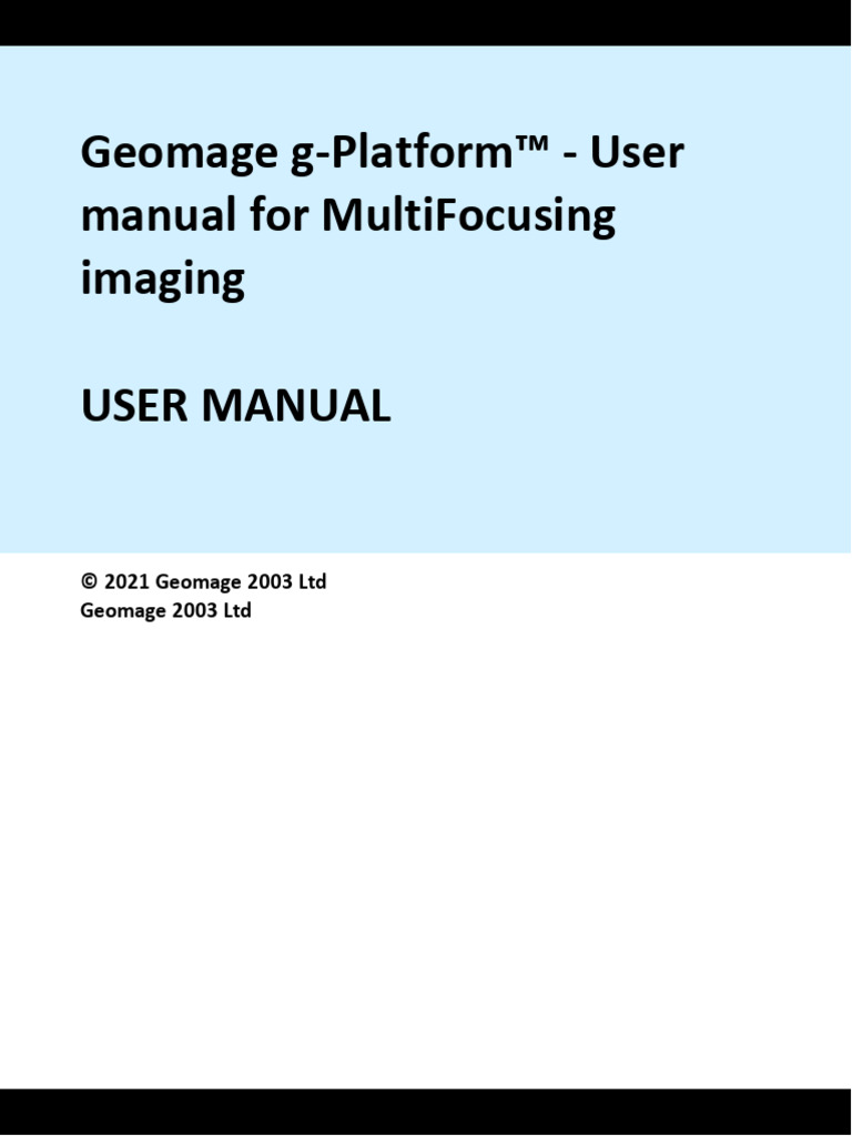 Geomage GPlatform Manual | PDF