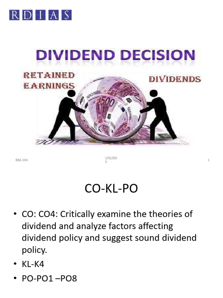 Dividend Decision | PDF