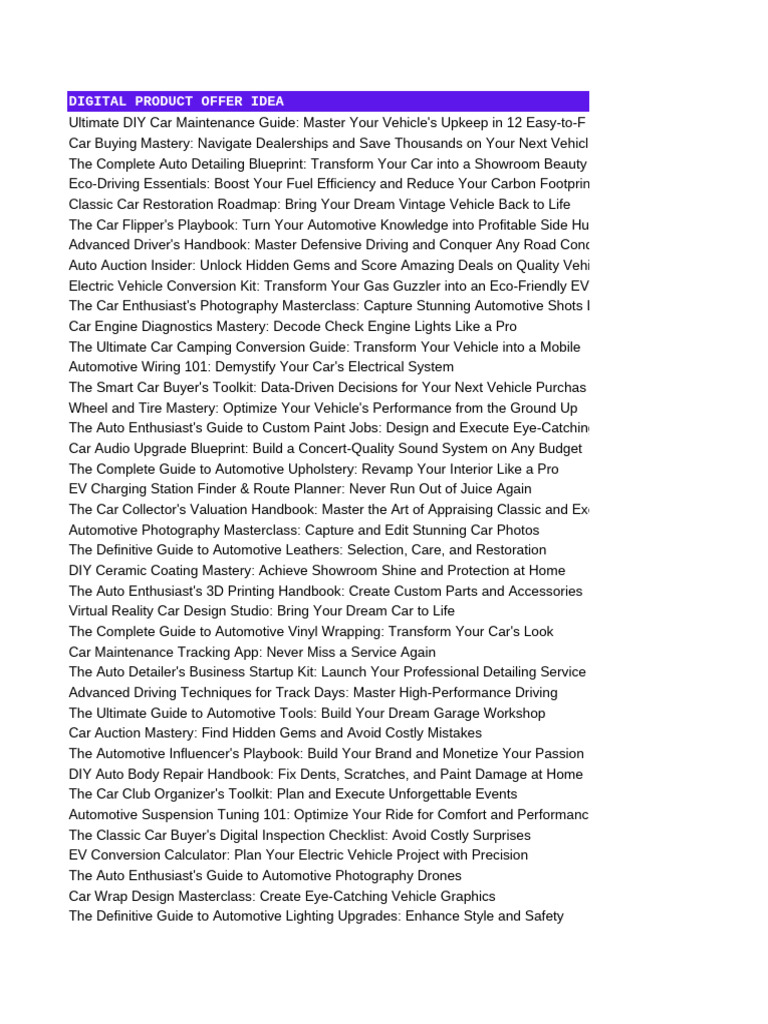 3,127 Offer Ideas | PDF