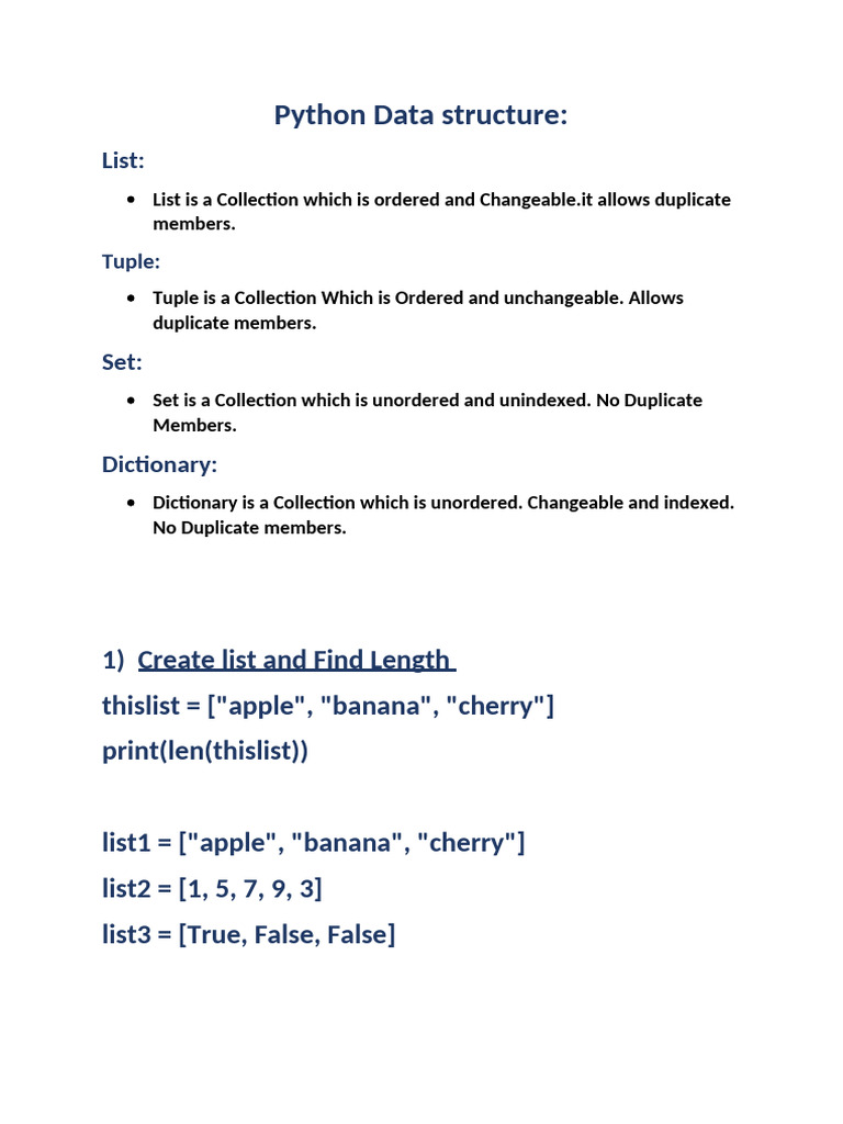 2python DataStructure | PDF