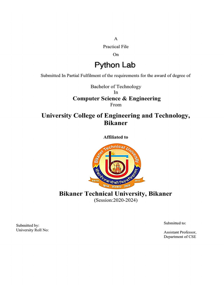 Python Lab File | PDF Python Lab File | PDF