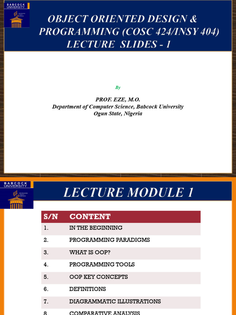 COSC 424-InSY 404 Lecture Slide - 1 - 025111 | PDF
