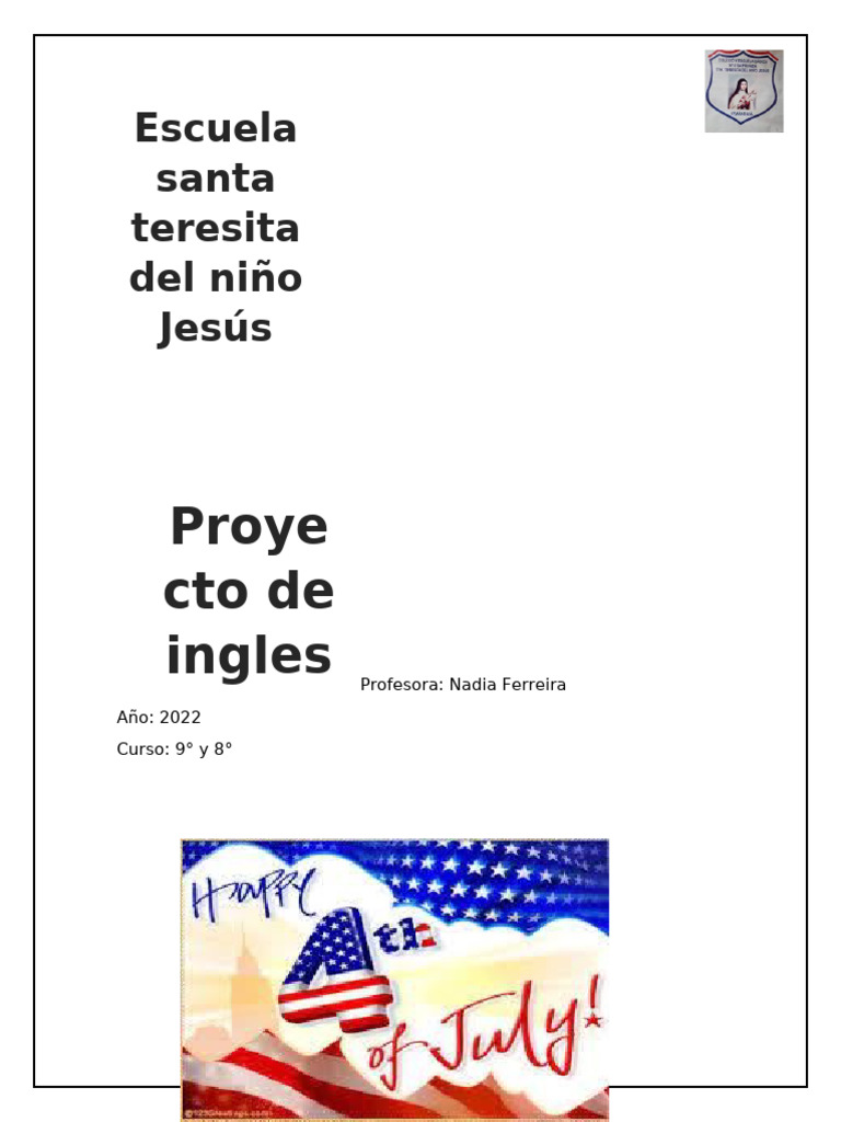 Proyecto de Ingles | PDF