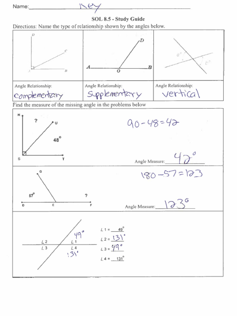 Key-SG-Angle+Relationships | PDF