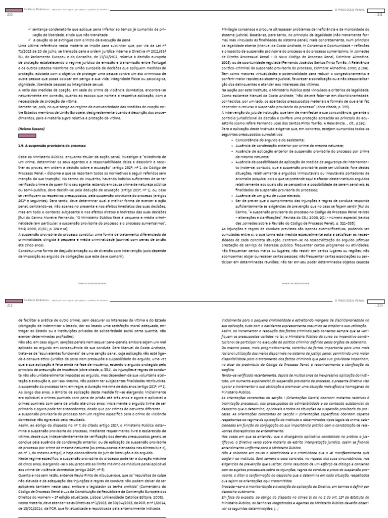 Suspensão Condicionl Do Processo | PDF