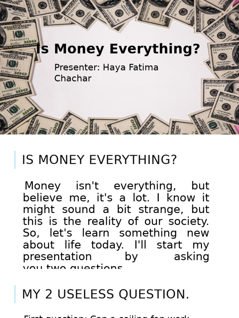 Is Money Everything | PDF