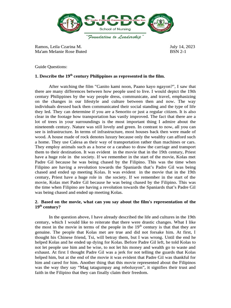 Ramos - Reflection Paper (RLW) | PDF