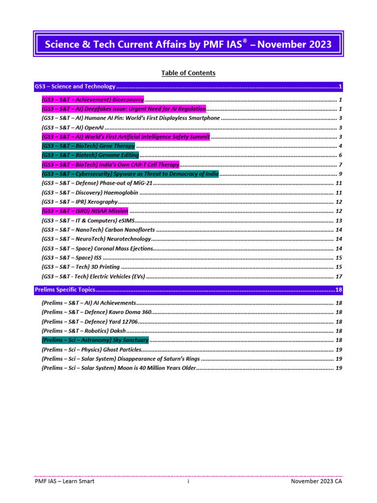 PMFIAS CA SciTech 2023 11 | PDF