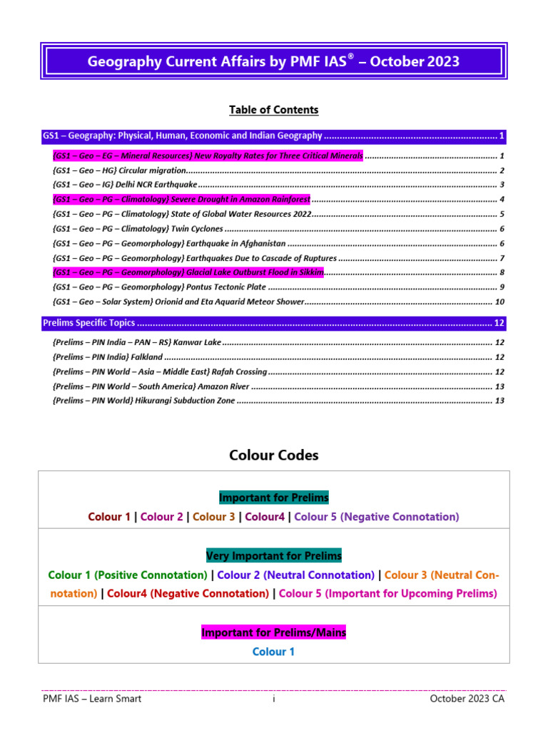 Pmfias CA Geo 2023 10 | PDF