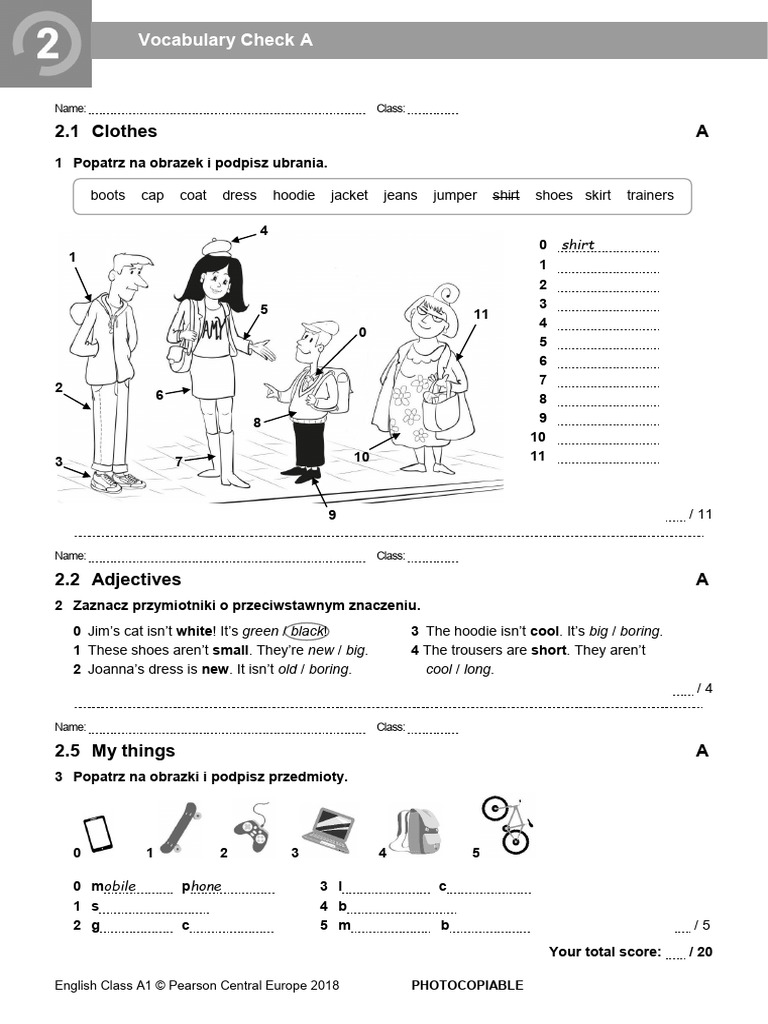 Klasa 4 Unit 2 | PDF