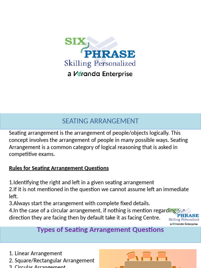 Seating Arrangement | PDF