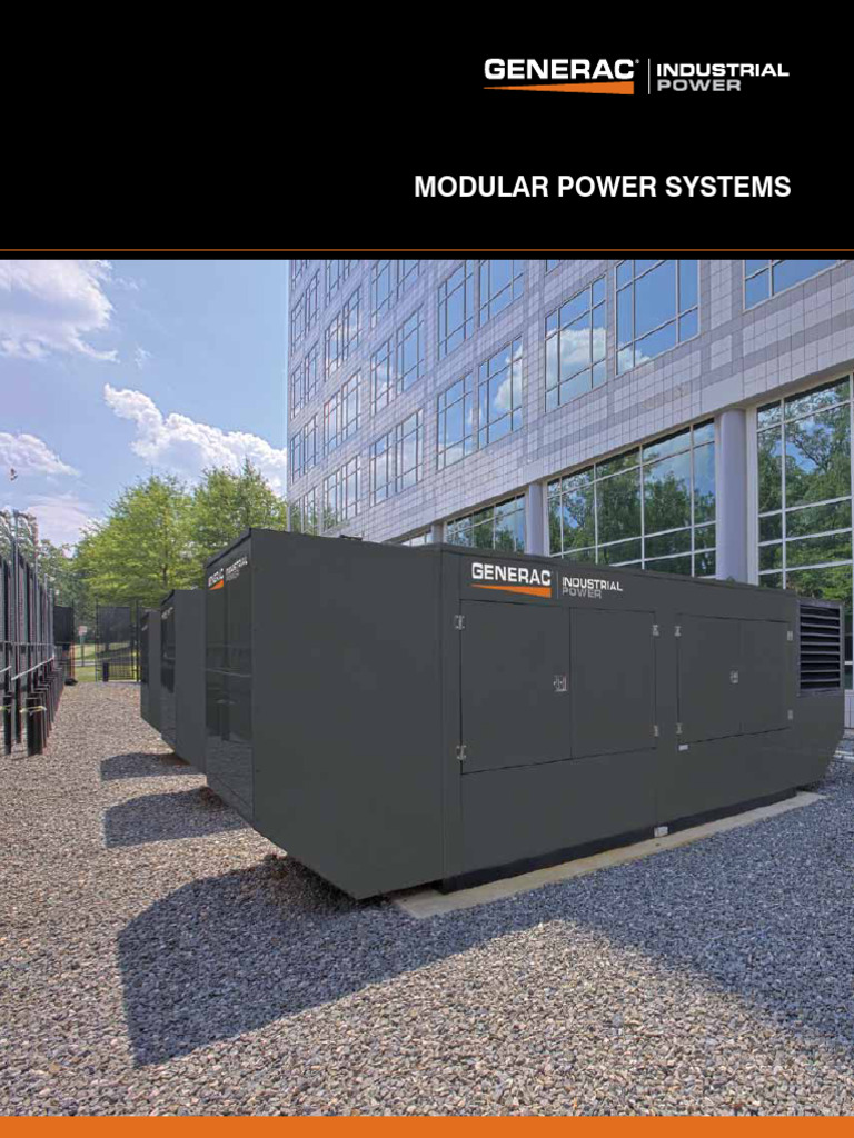 0170220SBY Generac Modular Power System Generator Brochure 1 | PDF