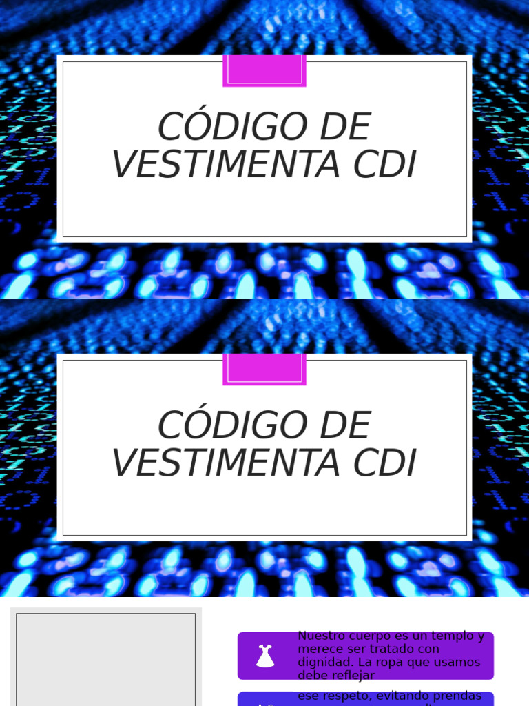 Código de Vestimenta Cdi | PDF