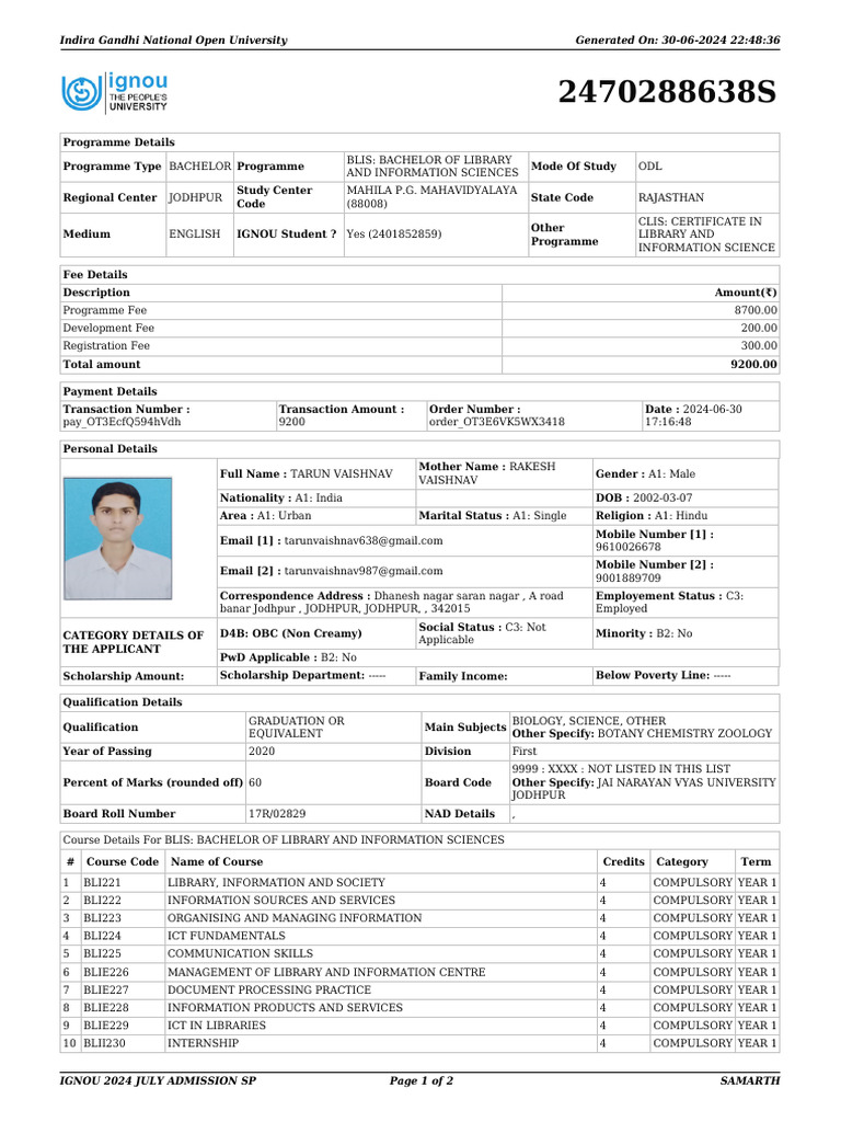 Application Form | PDF