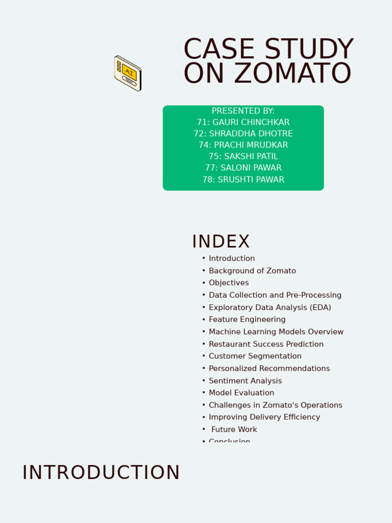 Case Study On Zomato | PDF
