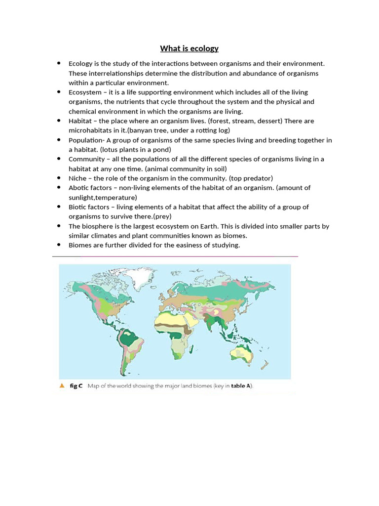 What is ecology 5 | PDF