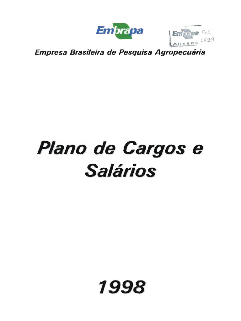 Plano de Cargos e Salarios | PDF