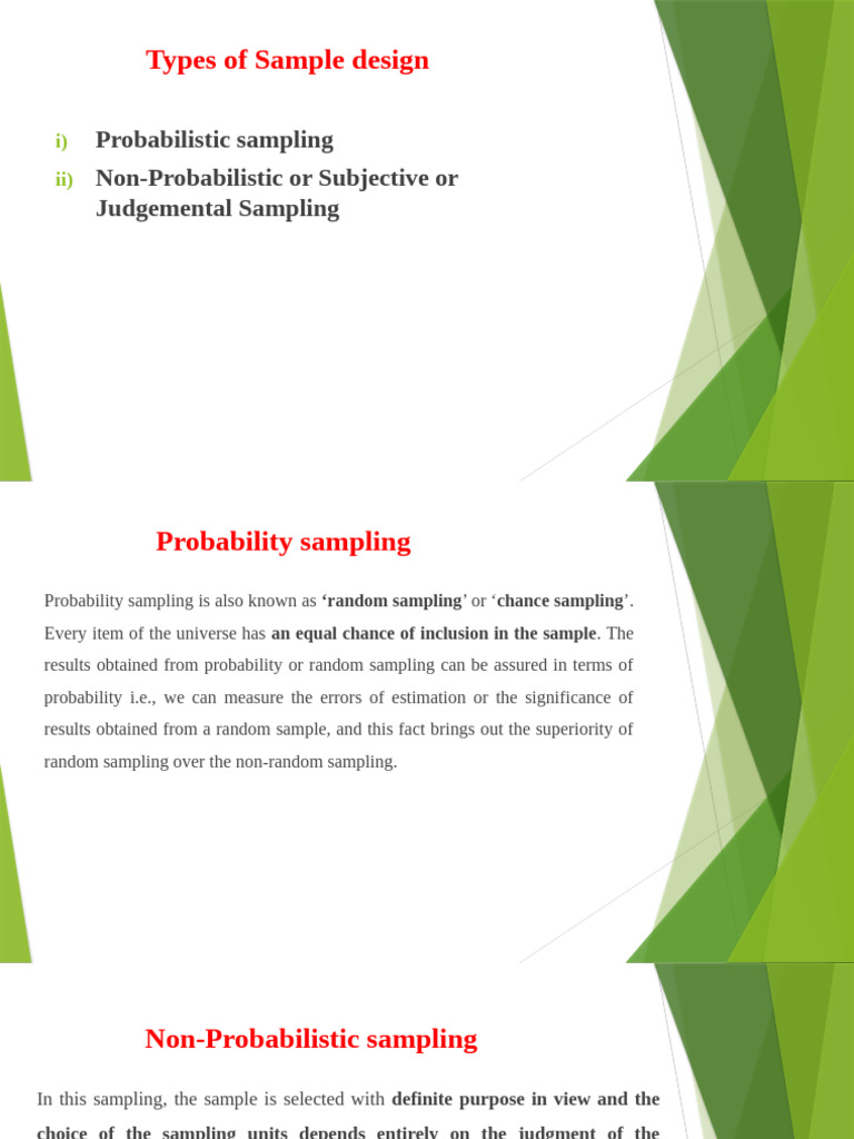 2.3 Non Probability Sampling Techniques | PDF