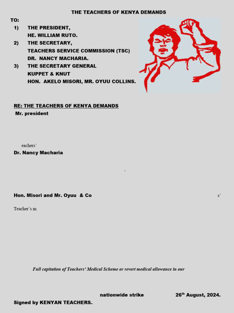 Teachers Demands | PDF