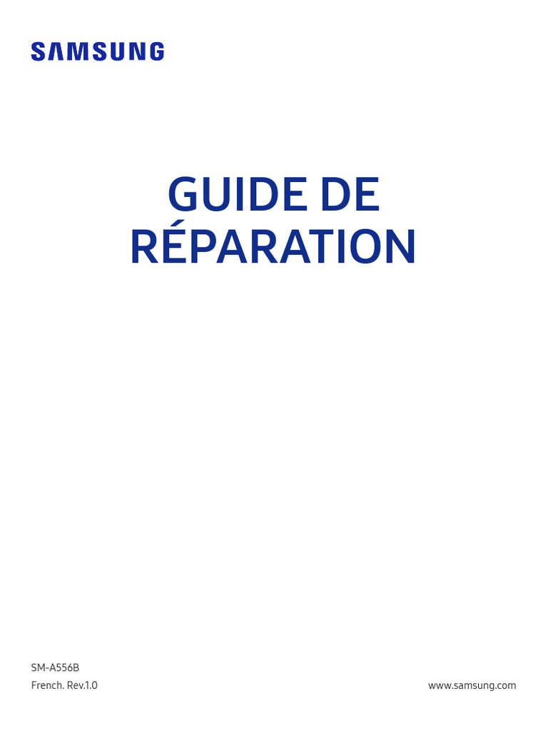 SM-A556B RepairGuide Open Fre Rev.1.0 240404 | PDF