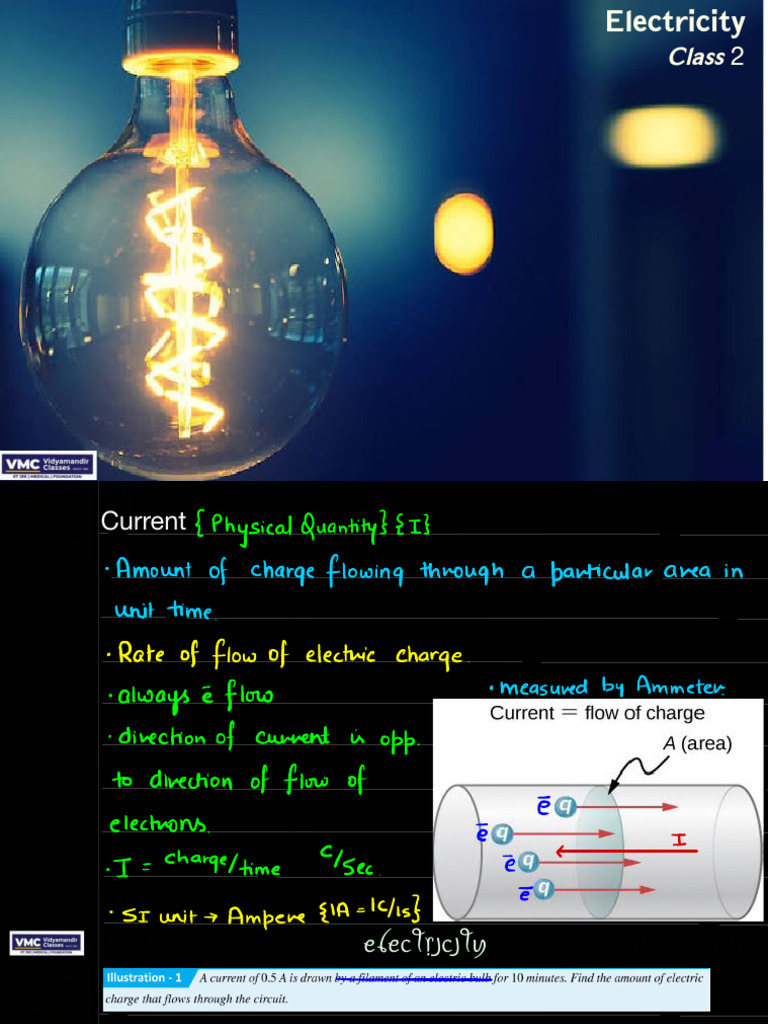 Electricity Live Class 2 Teacher Notes | PDF