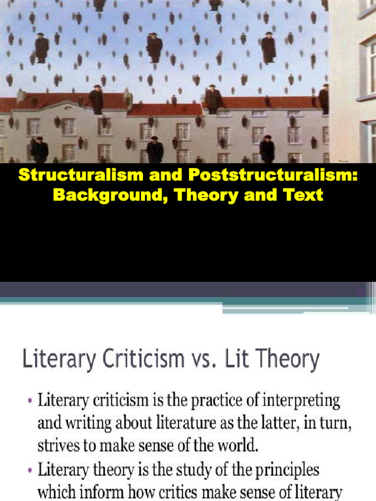 Structuralism and Poststructuralism 1 | PDF