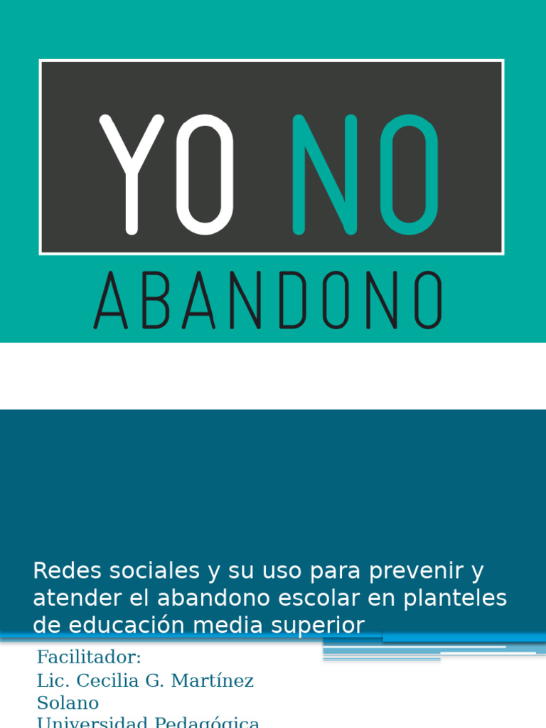Yo No Abandono. Redes Sociales. CGMS | PDF