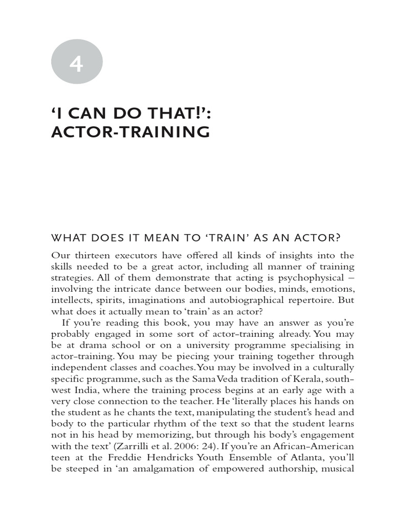 Acting - The Basics - Excerpt | PDF