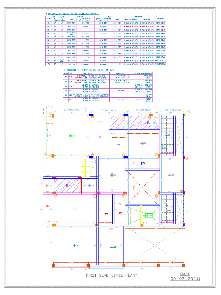 R1 - ADV COPY - FIRST SLAB LEVEL PLAN - SHRI HARIDAS AGRAWAL JI-Model - 083323 | PDF