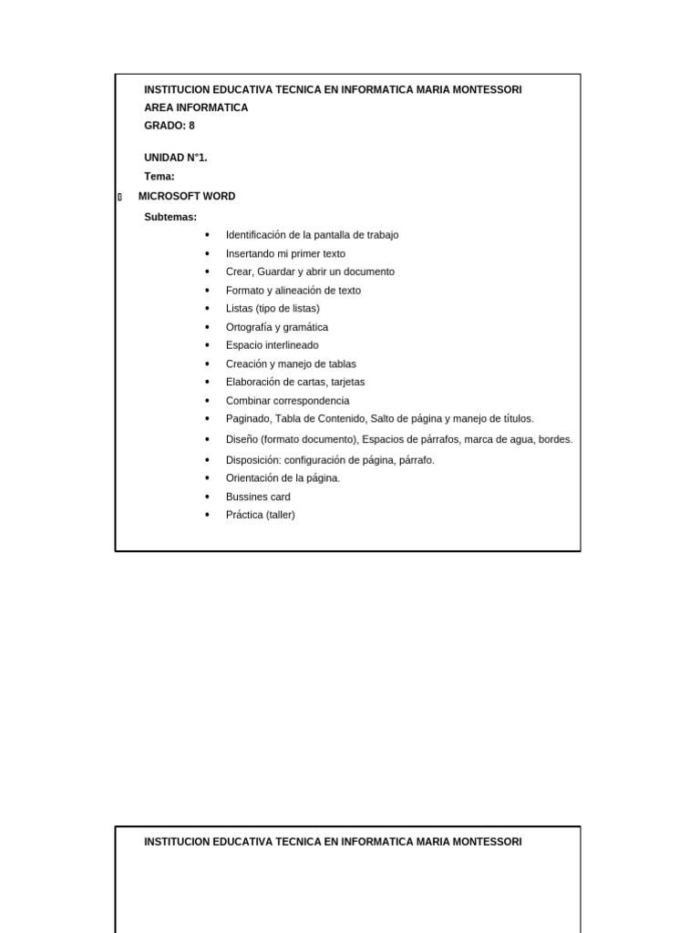 Unidad 1 Octavo | PDF