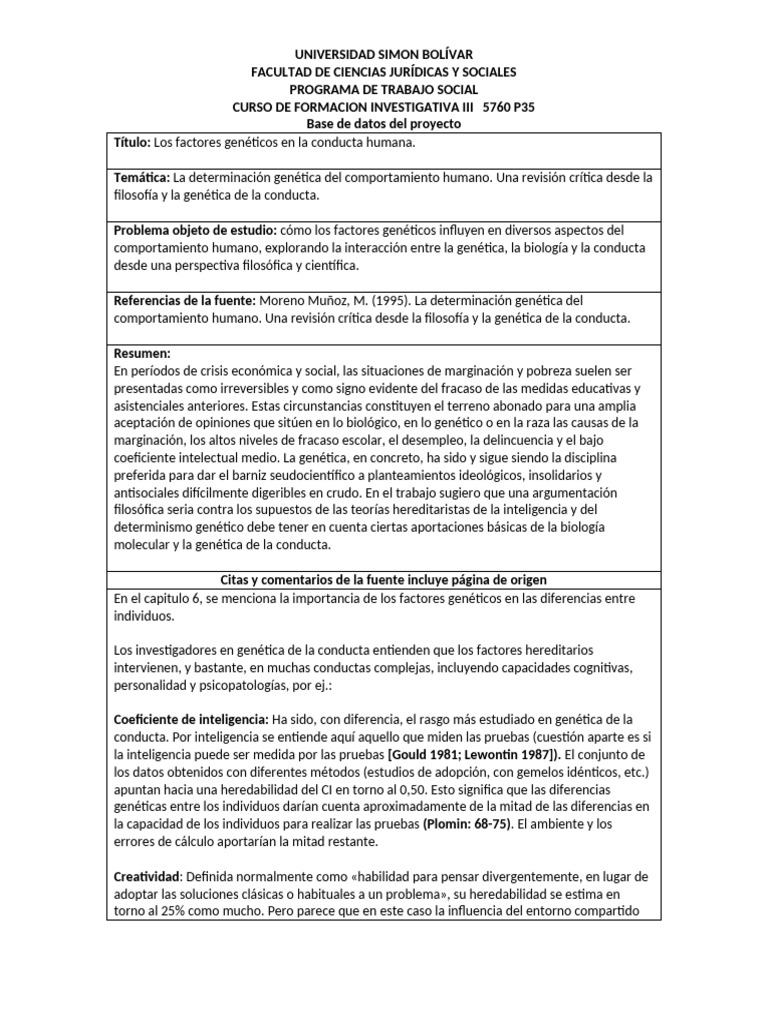 Base de Datos, Objeto U Objetivo - Form para La Inv II | PDF Base de Datos, Objeto U Objetivo - Form para La Inv II | PDF