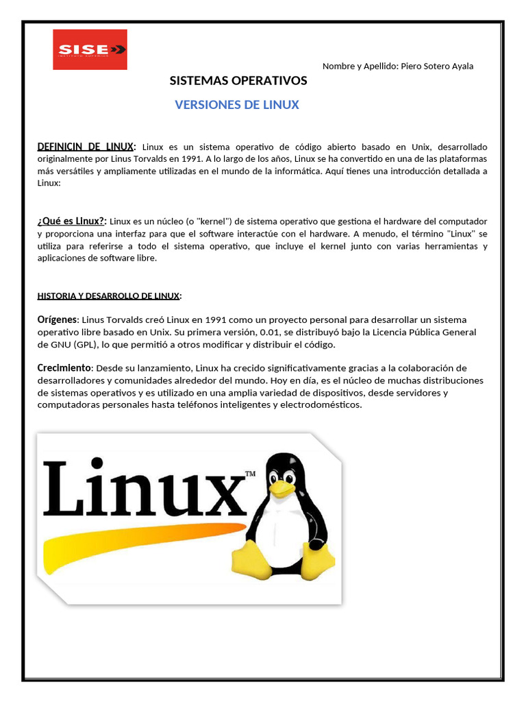 SISTEMAS OPERATIVOS | PDF