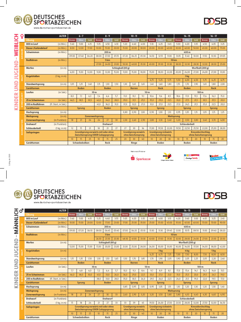 Deutsches Sportabzeichen 2022 | PDF