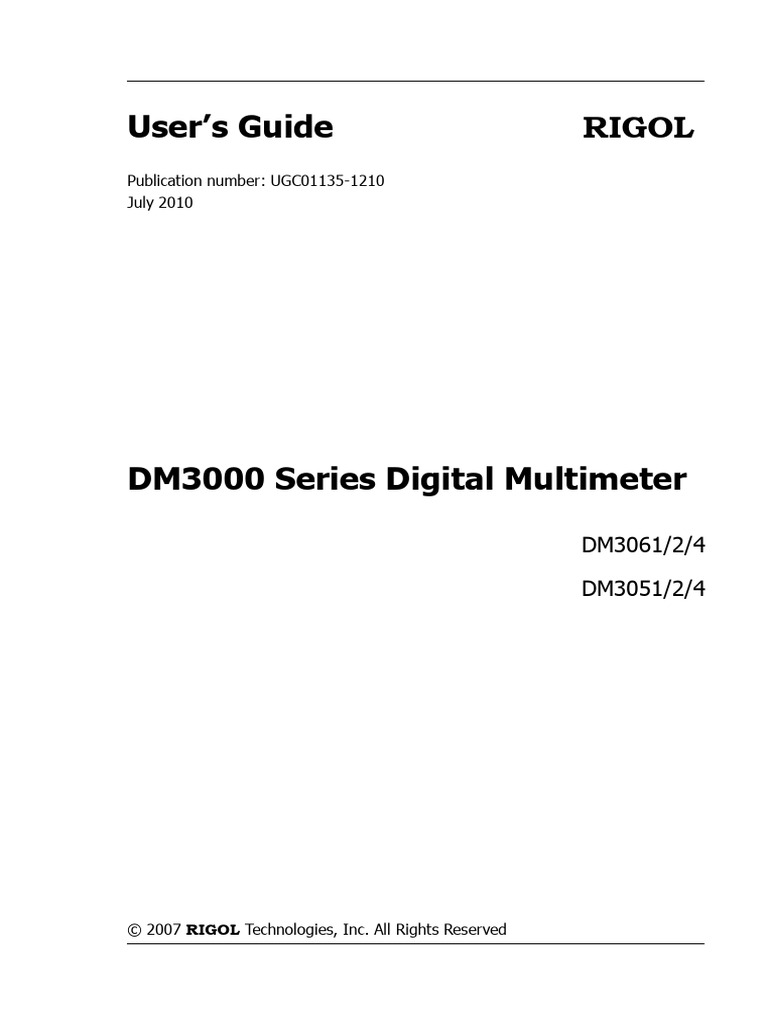DM3000 UserGuide en | PDF