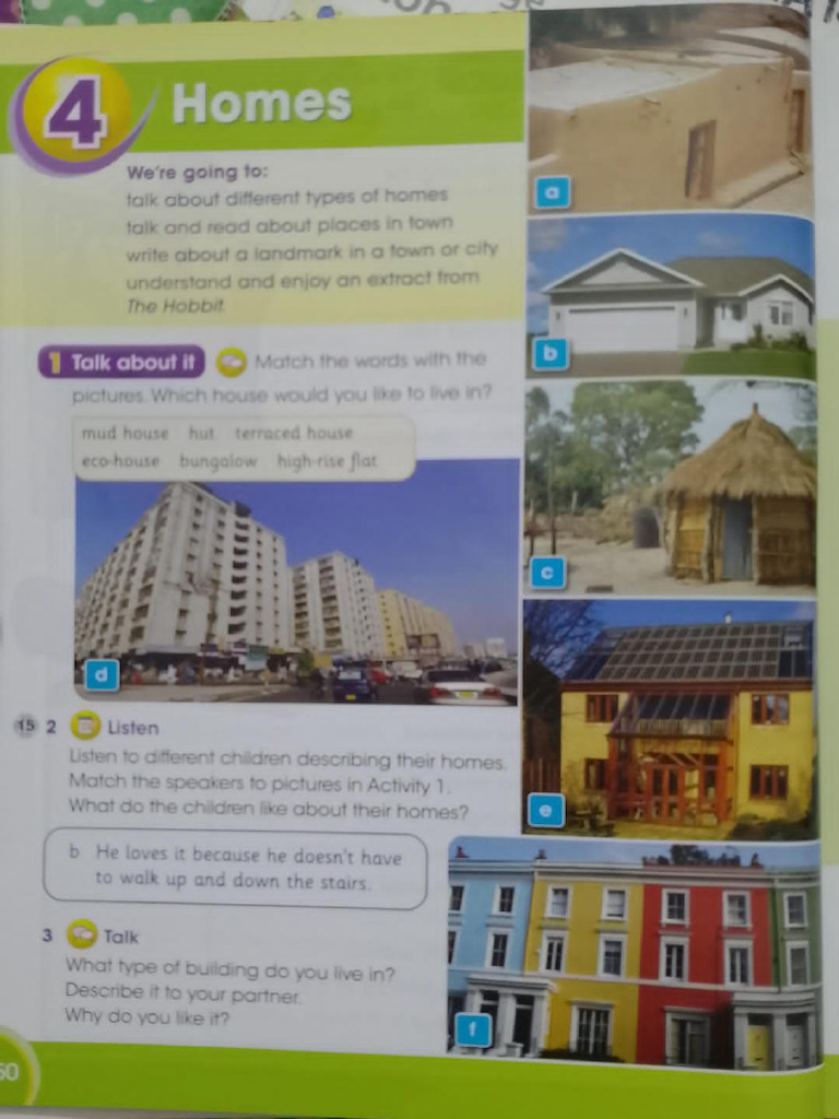 Unit 4 Lesson 1 Homes | PDF