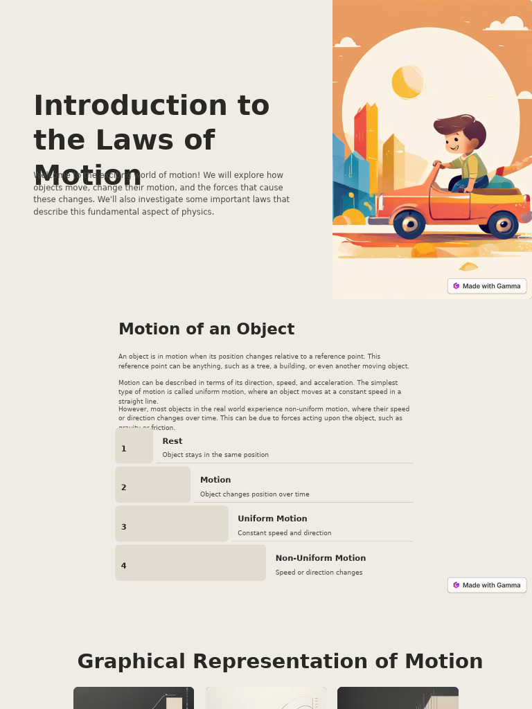 Introduction To The Laws of Motion | PDF