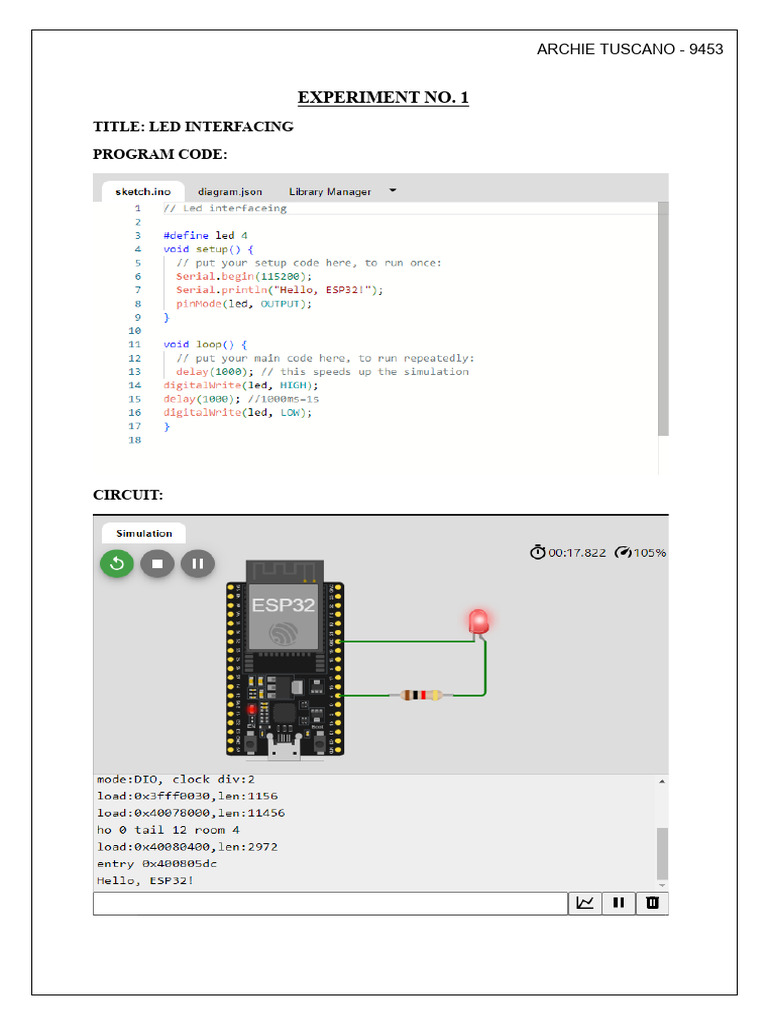 9453 Iot Lab Experiment | PDF