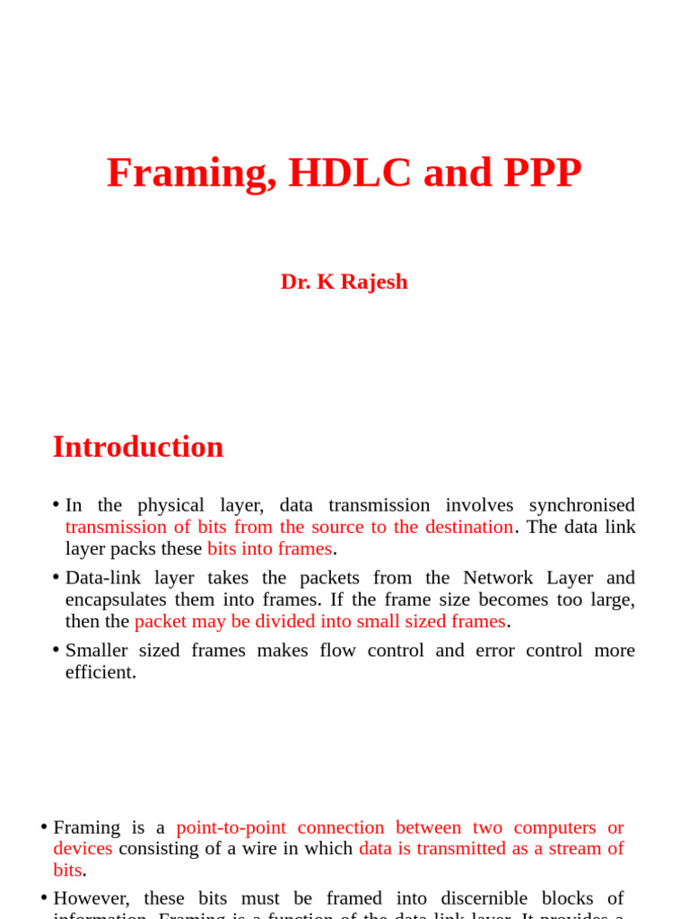 Module 3 Framing HDLC | PDF