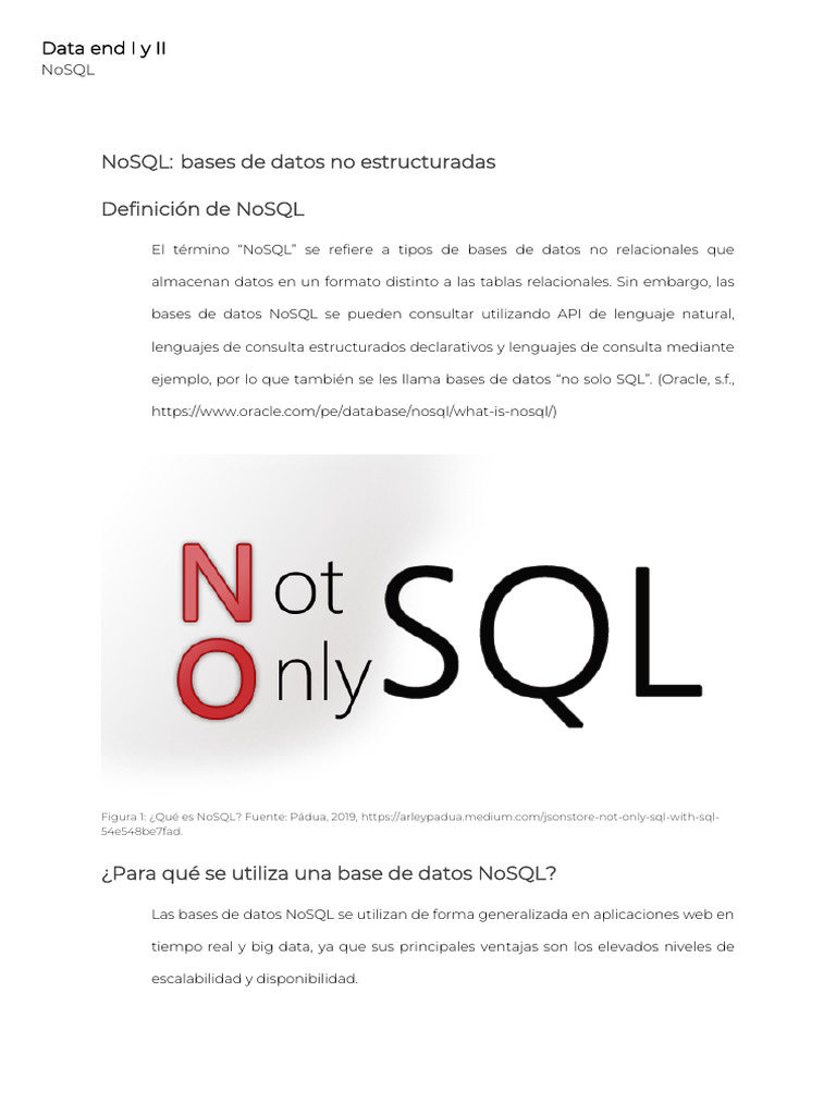 Data End - NoSQL Lectura | PDF