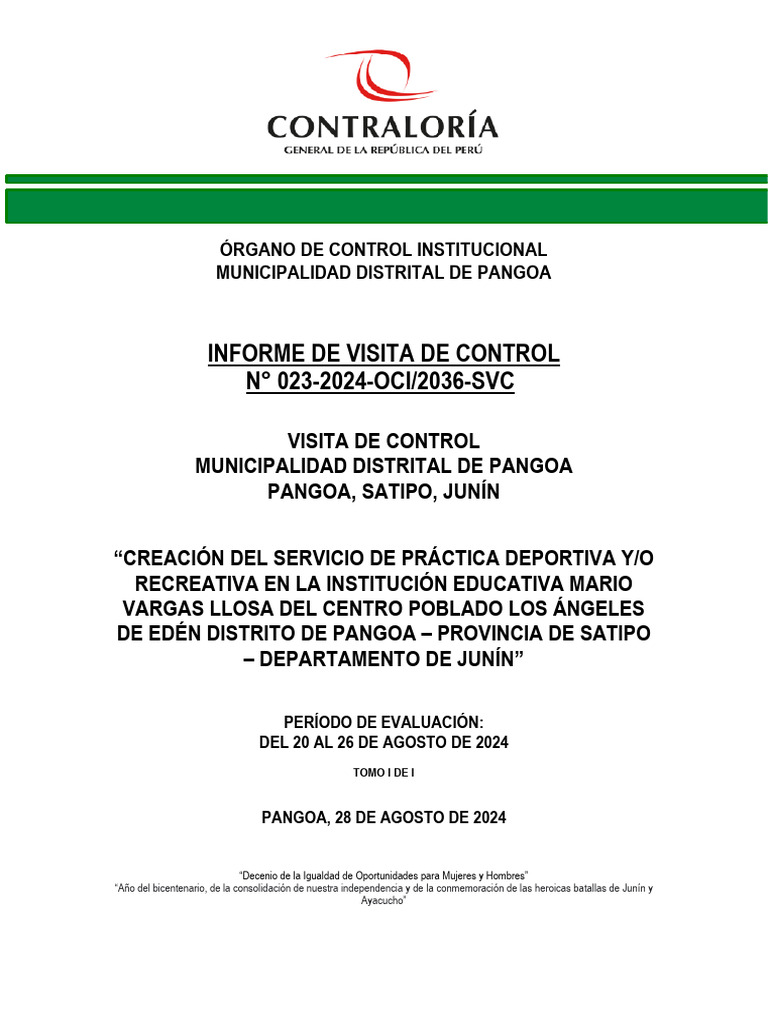 Iforme de Control | PDF