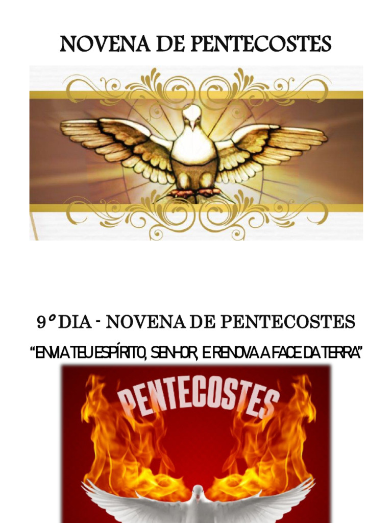 09º Novena de Pentecoste 2024 | PDF