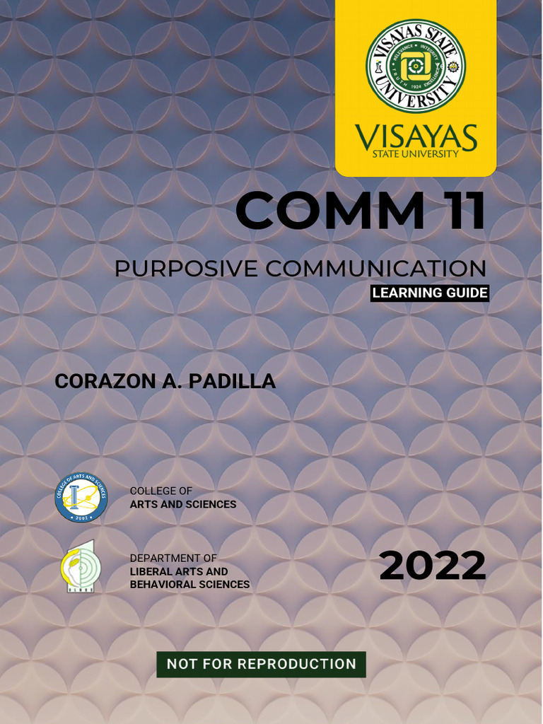 COMM 11 Unit 1 | PDF