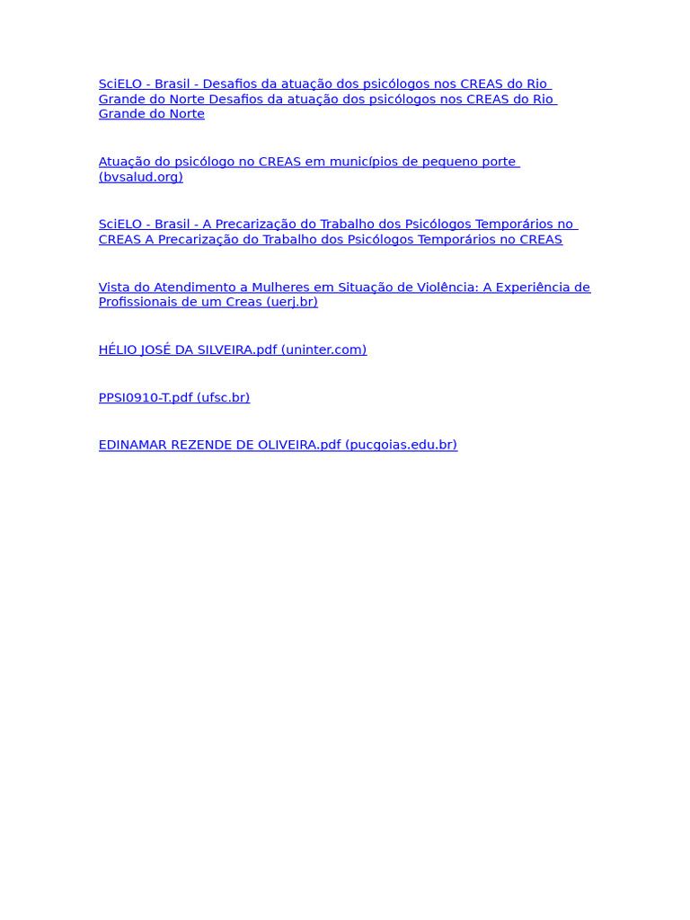 Link Dos Artigos | PDF