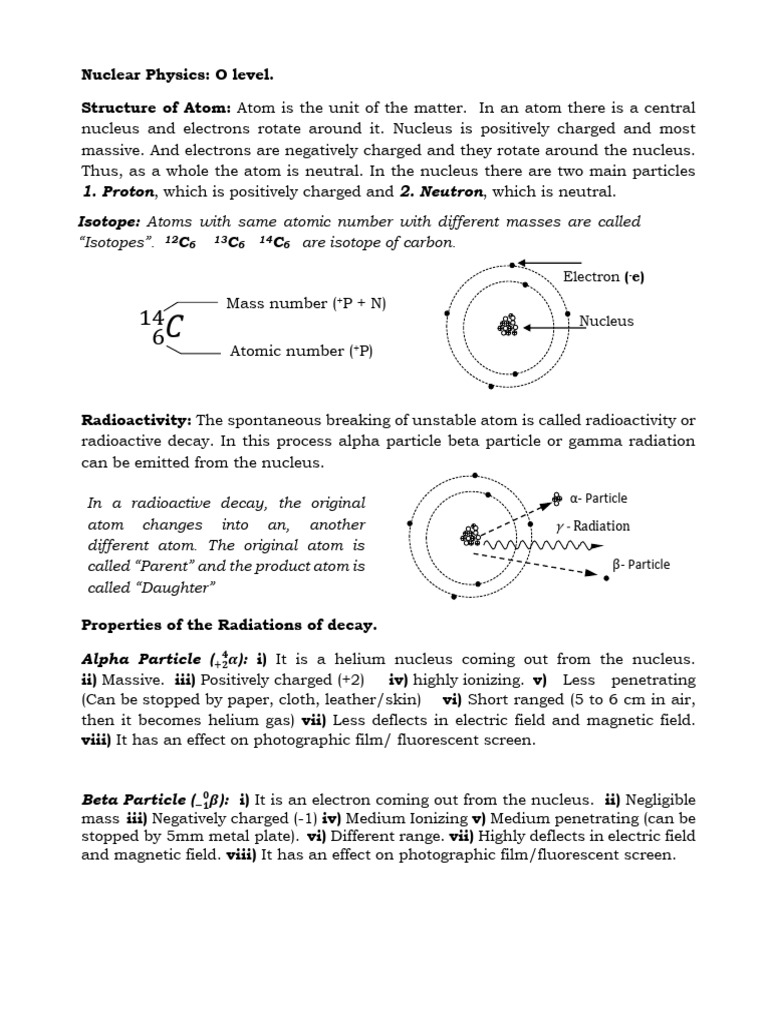 Nuclear Physics Radioactivity | PDF
