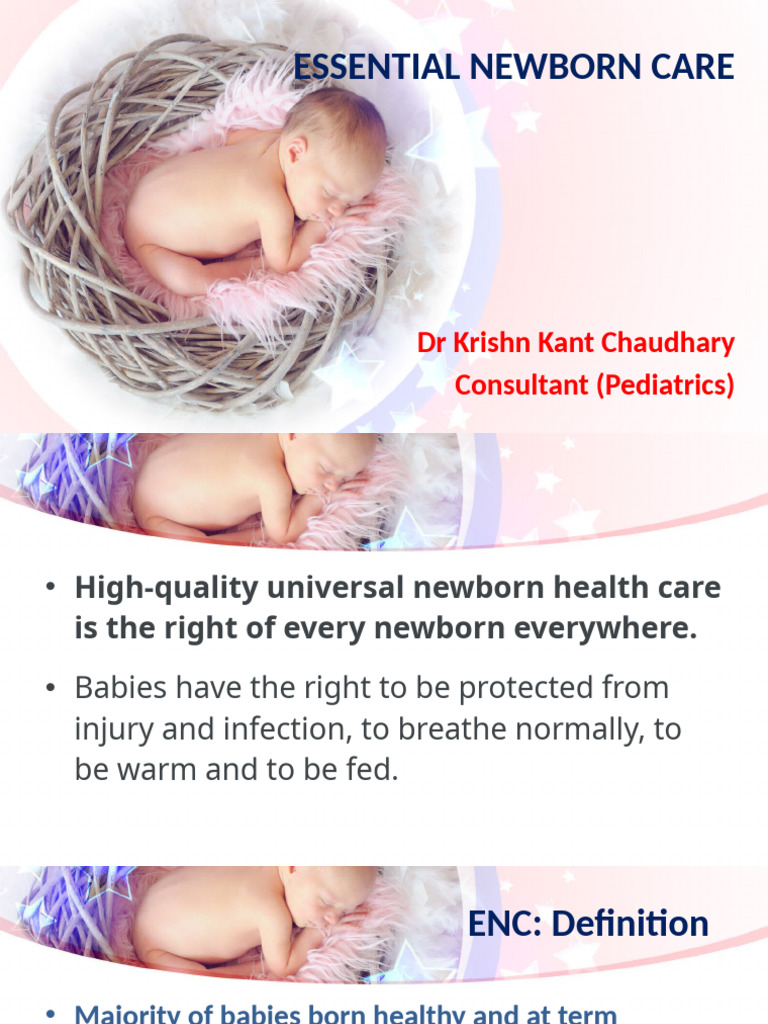 Essential Newborn Care | PDF