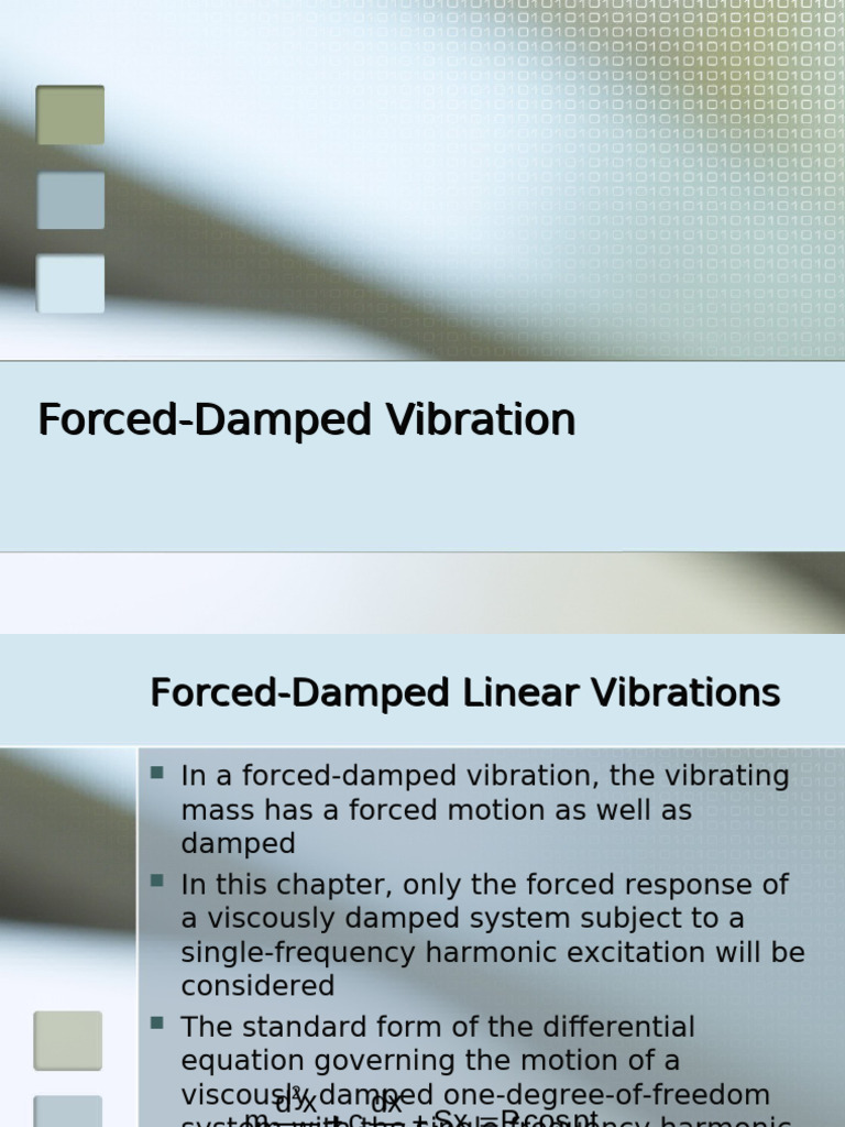 17 Forced Damped Vibrations | PDF