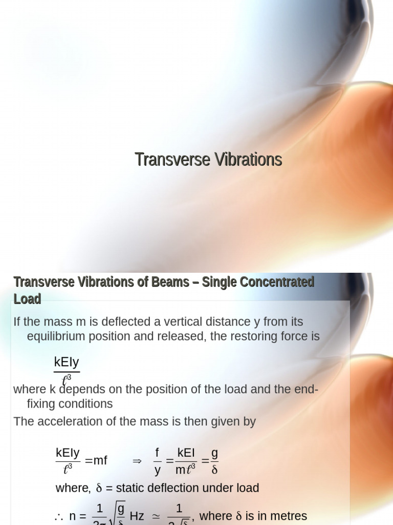 12 Transverse Vibrations | PDF