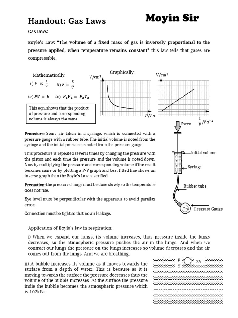 Gas Laws | PDF